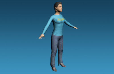 Free Female Rigged Character | All Design Creative