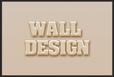 Wall Poster Text Effect Photoshop Tutorial & PSD | All Design Creative