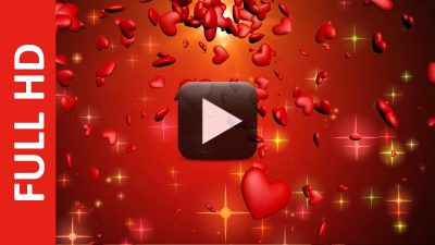 Animated Love Hearts Motion Effect Video | All Design Creative