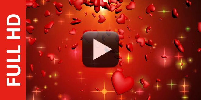 Animated Love Hearts Motion Effect Video | All Design Creative