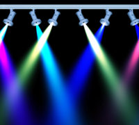 Premium Concert Stage 16 Lights Green Screen Background | All Design ...